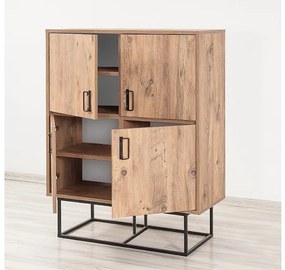 Designová víceúčelová skříň Felipe 115 cm borovice
