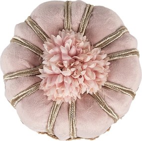 Dekorace růžový sametový dortík Cake pink Fancy - Ø 12*7 cm