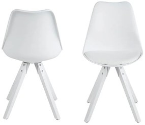 Dima jídelní židle bílá / bílá