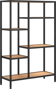 Knihovna 80 x 30 x 120 cm ocel a kompozitní dřevo 336357