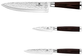 3dílná sada kuchyňských nožů BROWN WOOD 20655