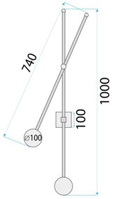 Toolight Nástěnné osvětlení Industrial APP1595-2W black