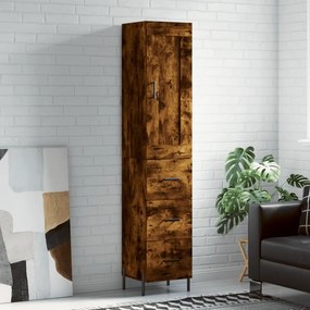 Skříň highboard kouřový dub 34,5 x 34 x 180 cm kompozitní dřevo 3200206