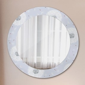 Kulaté dekorativní zrcadlo Pampelišky květiny fi 60 cm