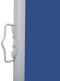Zatahovací boční markýza / zástěna modrá 100 x 600 cm - Default Title