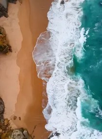 RAVENSBURGER Puzzle Pláž v Cascais, Portugalsko / 500 dílků / rozměr 3