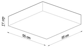 Stropní svítidlo SOLLUX Horus 55cm E27 4x60W bez zdroje SL.0920 černá