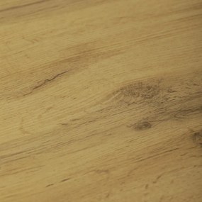 Kulatý jídelní stůl 100x100cm HT-R5010 OAK, lamino, dub