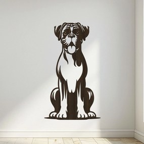 dřevo života Dřevěná dekorace psa Boxer Zvolte rozměr (cm): 45x80, Zvolte barvu dekoru: Wenge