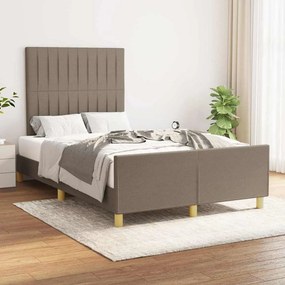 Rám postele bez matrací taupe 120x190 cm textil 3270531