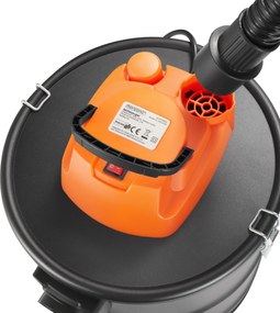 Vysavač na popel BENEDIKT, 1200 W, 18 kPa, černá/oranžová Monzana