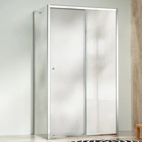 NICOL COMBI II Chrom 80x120x80 Grape Sprchový kout s posuvnými dveřmi