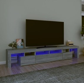 vidaXL TV skříňka s LED osvětlením 230x36,5x40 cm [3152789] Barva: šedá sonoma