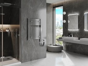 Mexen Helios, elektrické topné těleso 800x600 mm + topná tyč 600 W, chromová, W103-0800-600-2600-01