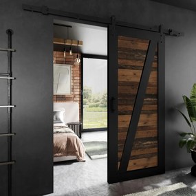 Posuvné dveře LOFT ADIO 3 černý + old style 100