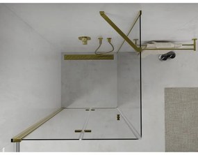 Mexen Lima skládací sprchový kout 70 x 70 cm, Průhledné, Zlatá - 856-070-070-50-00