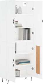 Skříň highboard bílá 69,5 x 34 x 180 cm kompozitní dřevo 3198073