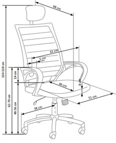 HALMAR SOCKET kancelářské křeslo (1089)