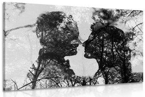 Obraz podoba lásky v černobílém provedení Varianta: 60x40