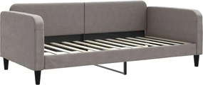 Válenda s přistýlkou a matracemi taupe 100 x 200 cm textil 3196842