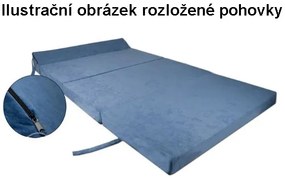 Rozkládací molitanová pohovka - šedá