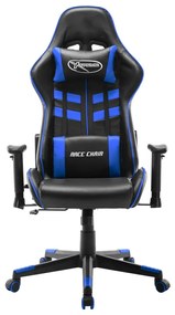 Herní židle černá a modrá umělá kůže,  20502