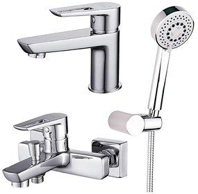 Cersanit S952-003 -Vanová sada s baterií + umyvadlová baterie MILLE lesklý chrom S952-003