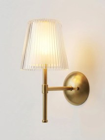 Sinsay - Elegantní LED nástěnné svítidlo s žebrovaným stínidlem - zlatá