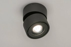 Stropní LED svítidlo do koupelny Paul Flex Antracite X