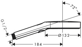 Hansgrohe Rainfinity, ruční sprchová hlavice 130, bronzová matná, 26864140