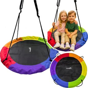 LEAN Sport Zahradní houpačka Čapí hnízdo pro děti barevná 100 cm
