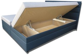 Manželská postel 160 cm Rebeka (s pěnovými matracemi) (fialová). 1030948