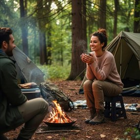 Skládací stolička SPRINGOS HA7568 černá