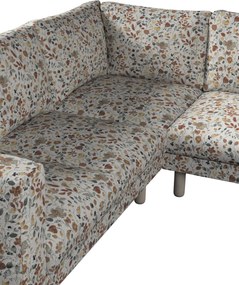Potah na pohovku IKEA Norsborg rohová 4-místná barva oranžová látka pletený vzor, vzorované