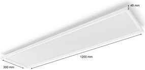 Philips - LED Stmív. stropní svítidlo Hue AURELLE LED/39W/230V 120x30 cm bílá