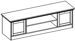 TV skříňka Landwood, bílá