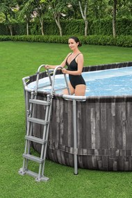 BESTWAY Power Steel Bazénový set 732 x 366 x 122 cm, kartušová filtrace 5611T
