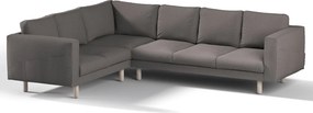 Potah na pohovku IKEA Norsborg rohová 5-místná barva šedá látka pletený vzor