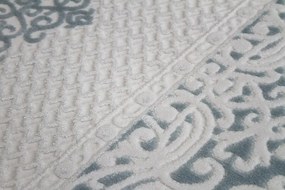 Kusový koberec AKRYLOVÝ MIRADA 5416 Modrý ( Mavi ) Fringe