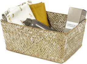Pletený košík Compactor 30 x 20 x 13 cm, světle hnědá