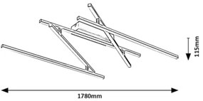Rabalux 71020 - LED Stropní svítidlo NEGAN LED/40W/230V 4000K