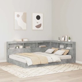 Úložné čelo postele Betonově šedá Kompozitní dřevo 3335488
