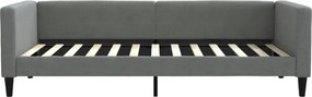 Válenda s matrací tmavě šedá 100 x 200 cm textil 3196566