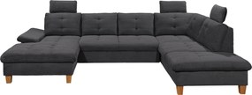 XXXLutz SEDACÍ SOUPRAVA, textil, antracitová MID.YOU - Sedací soupravy - 002220054202