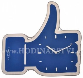 Hodiny NEXTIME 3072bl Facebook Like 42cm