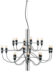 Flos 2097-18, luxusní chromový lustr, 18x15W E14 čirá, prům. 69cm, výška 51cm