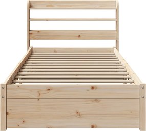Rám postele s čelem 75 x 190 cm masivní borovice 3306720