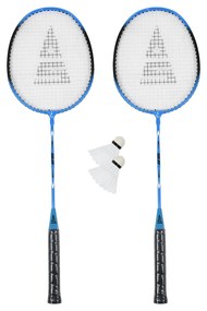 RULYT® Badmintonový set SULOV®, 2x raketa, 2x míček, vak - modrý