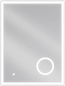 Mexen Kala koupelnové zrcadlo s osvětlením a kosmetickým zrcátkem 60 x 80 cm, LED 6000K, proti zamlžování
