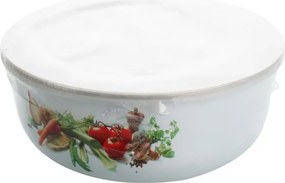 Smaltované misky s víčky, BANQUET